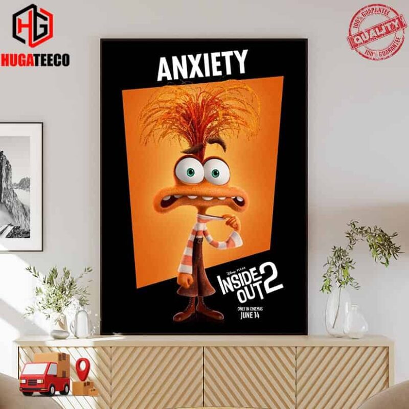 Anxiety Character In Inside Out 2 Only In Cinemas June 14 Poster Canvas ...