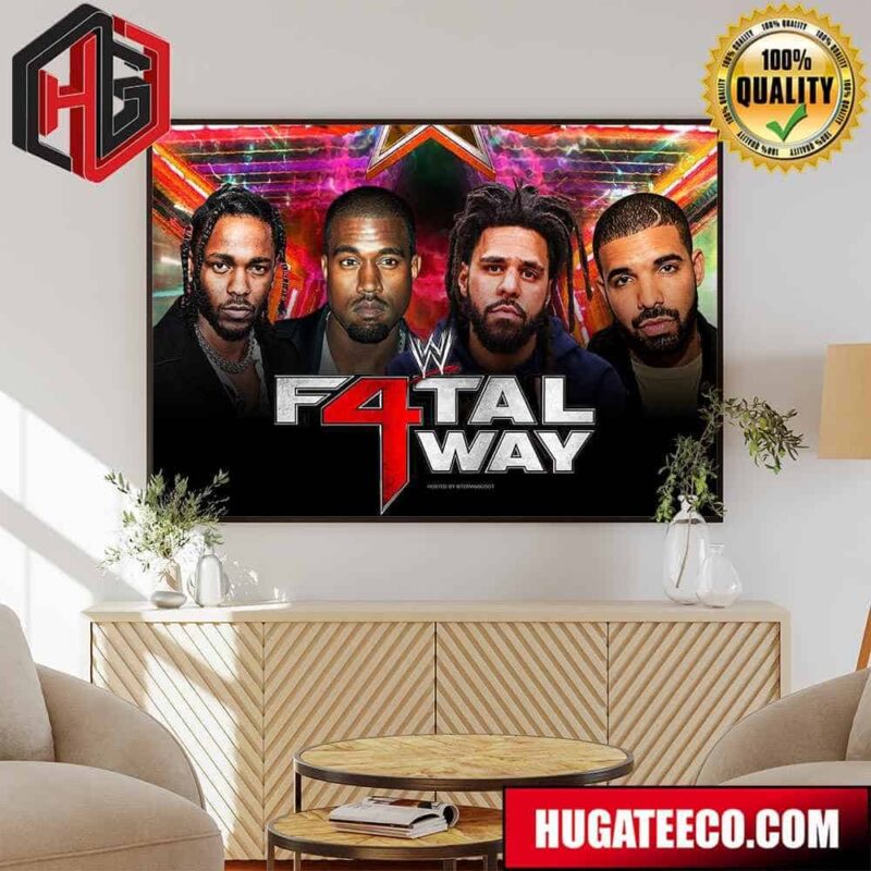 Drake X Kanye West X Kendrick Lamar X J Cole Fatal 4-Way Match WWE ...