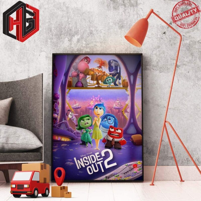 Official New Character Poster For Pixar's Inside Out 2 Poster Canvas ...