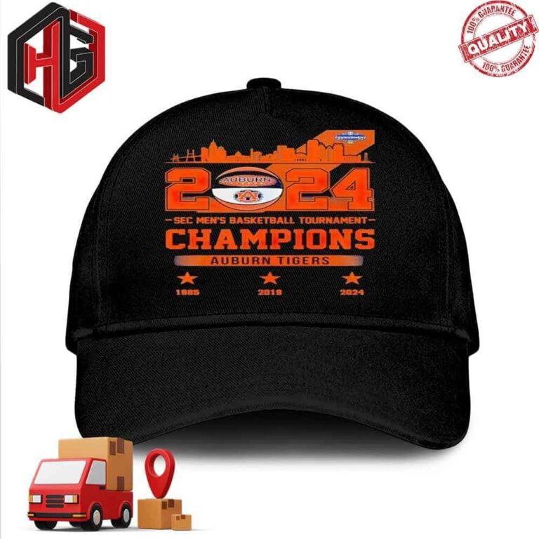 Auburn Tigers SEC 2024 Tournament Champions Hat-Cap - Hugateeco