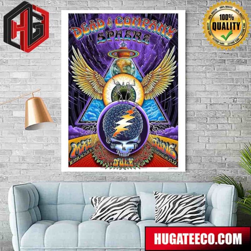 Dead And Company May 17 2024 Sphere Las Vegas Nevada Home Decor Poster ...