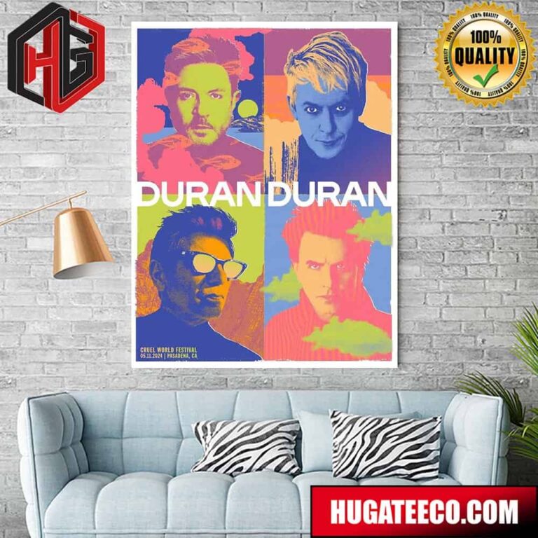 New Duran Duran Poster Made Exclusively For Their Performance At Cruel ...