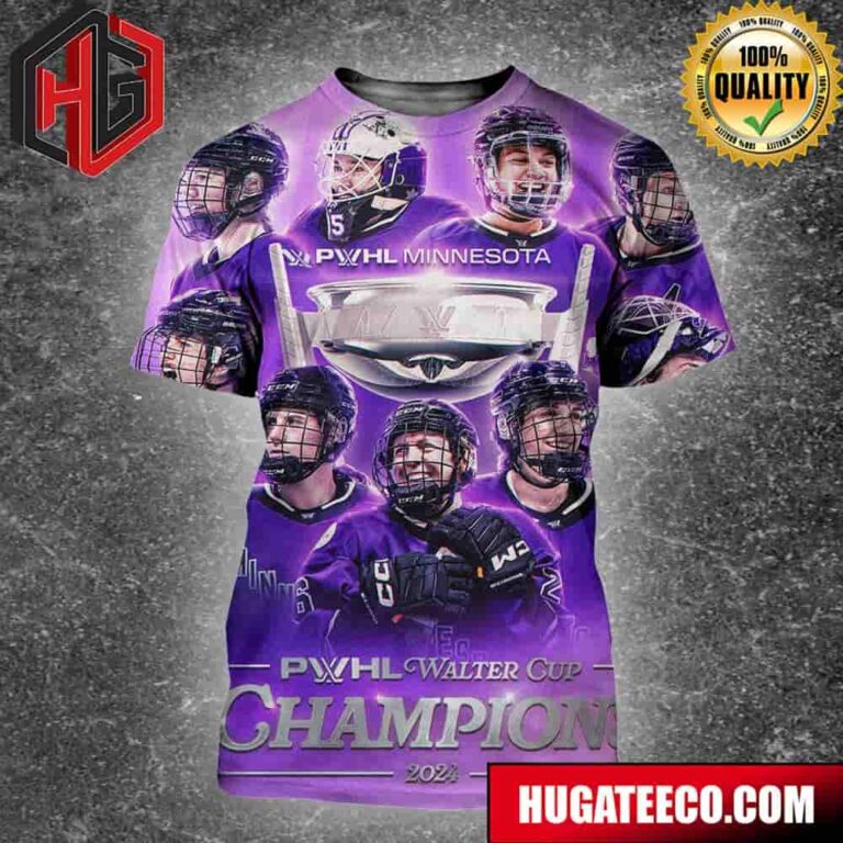 PWHL Minnesota PWHL Walter Cup Champions 2024 T-Shirt - Hugateeco