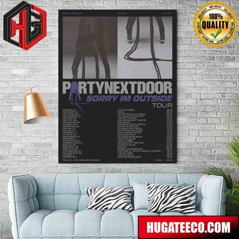 Partynextdoor And Friends Sorry Im Outside Schedule List T-Shirt ...