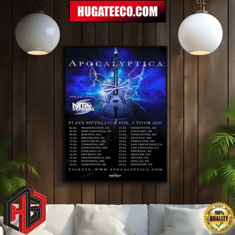 Apocalyptica Plays Metallica Vol 2 Tour 2025 With Special Guest Nita ...
