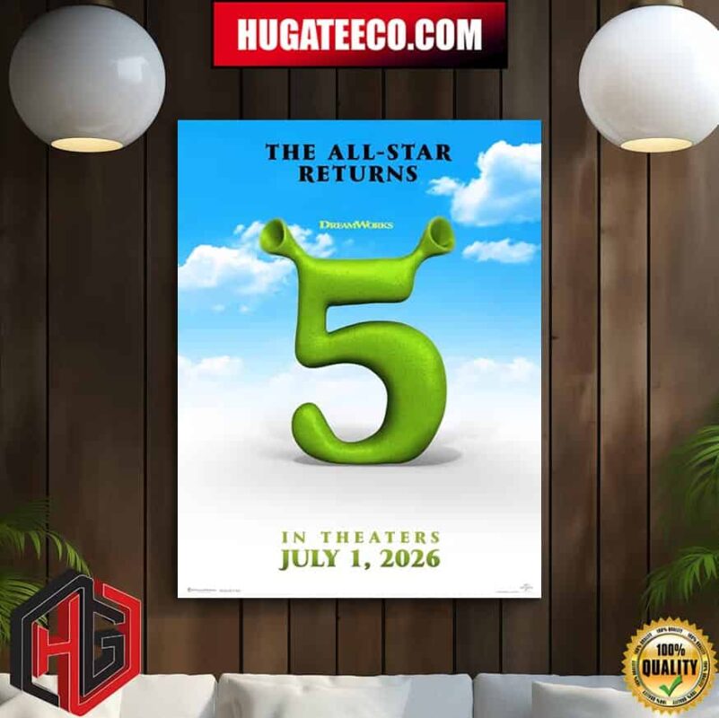 Official Poster For Shrek 5 Releasing In Theaters On July 1 2026 T ...